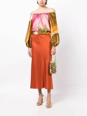 Silvia Tcherassi Dariella Off-shoulder Blouse - Pink