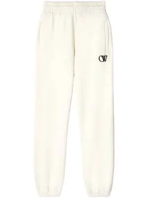 Off-white Elasticated Sweatpants For Women