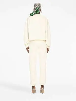 Off-White Print Cotton Track Pants - White
