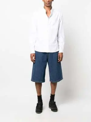 Isabel Marant Logo-embroidered Button-down Shirt - White