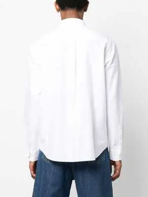 Isabel Marant Logo-embroidered Button-down Shirt - White