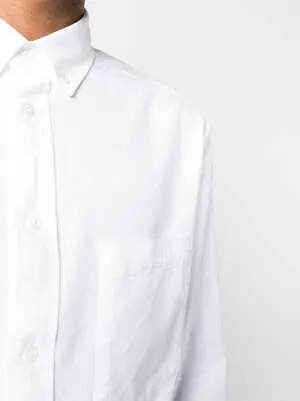 Isabel Marant Logo-embroidered Button-down Shirt - White