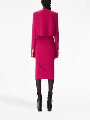 Nina Ricci High-waisted Wool Pencil Skirt