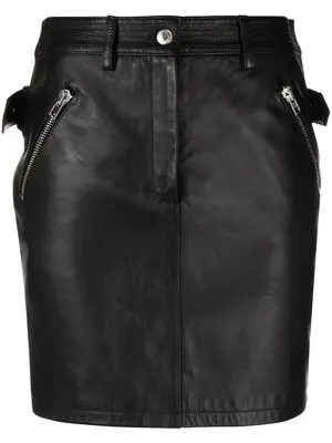 Moschino High-waisted Leather Pencil Skirt