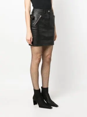 Moschino High-waisted Leather Pencil Skirt