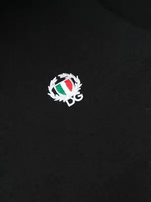 Dolce & Gabbana Logo-embroidered T-shirt - Black