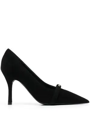 Furla 80mm Logo-plaque Leather Pumps
