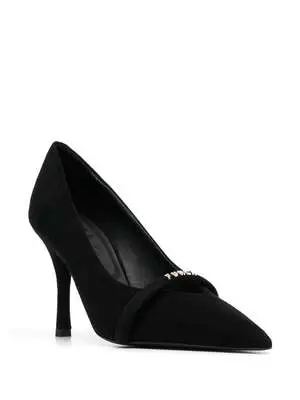 Furla 80mm Logo-plaque Leather Pumps