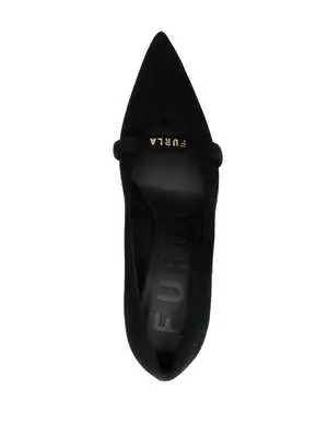 Furla 80mm Logo-plaque Leather Pumps