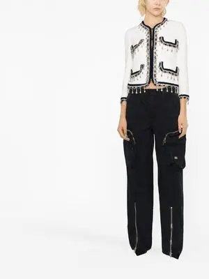 Dsquared2 Crystal-embellished Cropped Jacket