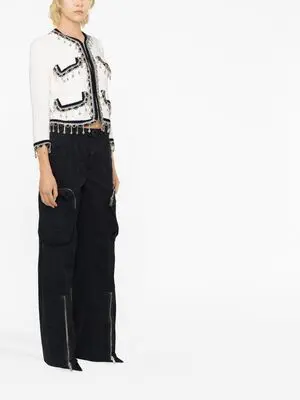 Dsquared2 Crystal-embellished Cropped Jacket