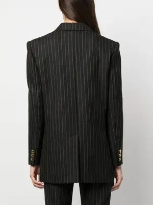 Moschino Pinstripe Wool Double-breasted Blazer