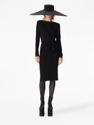 Nina Ricci Long-sleeve Draped Wrap Top