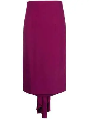 Moschino High-waisted Asymmetric Midi Skirt - Pink