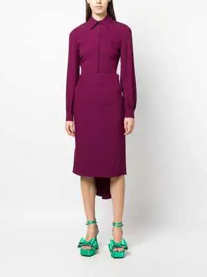 Moschino High-waisted Asymmetric Midi Skirt