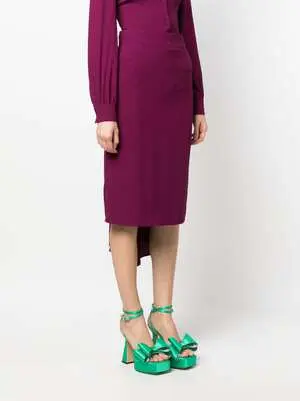 Moschino High-waisted Asymmetric Midi Skirt