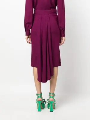 Moschino High-waisted Asymmetric Midi Skirt