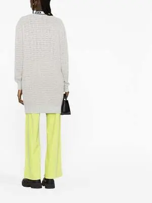 Karl Lagerfeld Bouclé Longline Cardigan