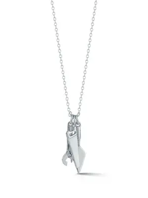Mateo Tool Charm Necklace - Silver