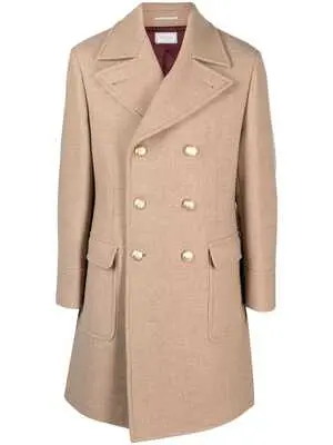 Brunello Cucinelli Double-breasted Wool-blend Coat