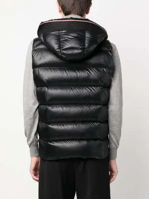 Moncler Logo Patch Quilted Hooded Gilet