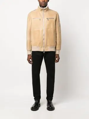 Brunello Cucinelli Long-sleeve Leather Jacket