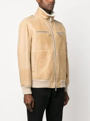 Brunello Cucinelli Long-sleeve Leather Jacket