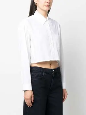 Ba&sh Long-sleeve Cropped Shirt