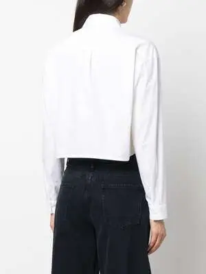 Ba&sh Long-sleeve Cropped Shirt