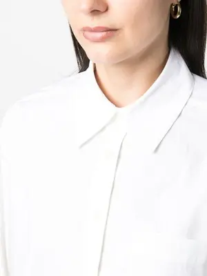 Ba&sh Long-sleeve Cropped Shirt