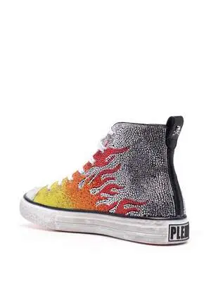 Philipp Plein Flames Megastar High-top Sneakers