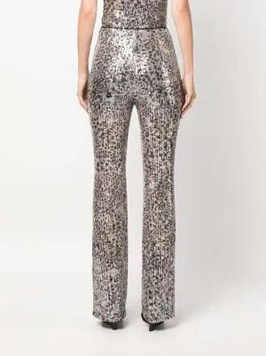 Liu Jo Sequin-embellished Trousers - Neutrals