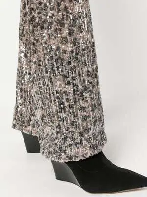 Liu Jo Sequin-embellished Trousers - Neutrals