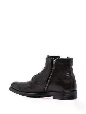 Officine Creative Leather Zip-up Ankle Boots