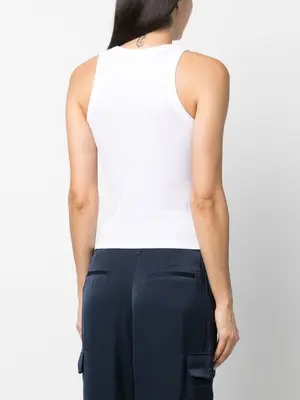 Ba&sh Fine-ribbed Cotton Tank Top
