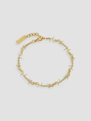 Saint Laurent Cassandre Chain Bracelet In Metal - Gold