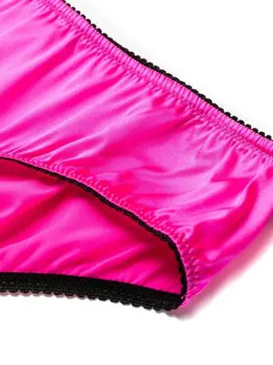 Dolce & Gabbana Mid-rise Satin Briefs - Pink
