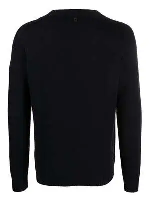 DONDUP Long-sleeve Knitted Wool Jumper - Blue
