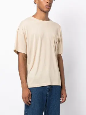 ADVISORY BOARD CRYSTALS Logo-patch Short-sleeve T-shirt - Neutrals