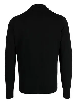 John Smedley Baseball-collar Zip-up Jumper