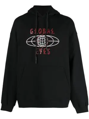 44 LABEL GROUP Graphic-print Cotton Hoodie