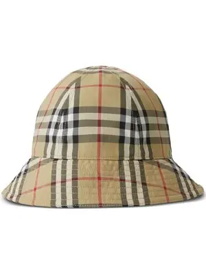 Burberry Vintage Check Bucket Hat - Neutrals