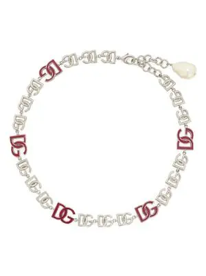 Dolce & Gabbana Logo Necklace - Silver