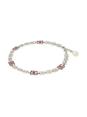 Dolce & Gabbana Logo-lettering Polished Necklace