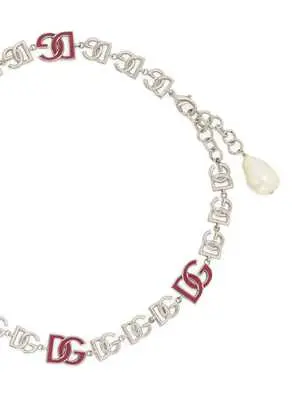 Dolce & Gabbana Logo-lettering Polished Necklace