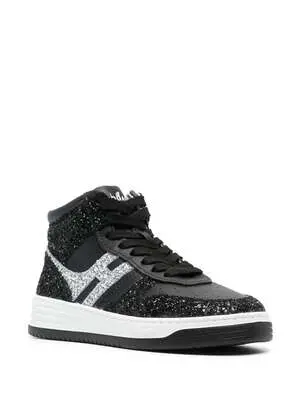 Hogan H630 Basket Hi-top Sneakers - Black