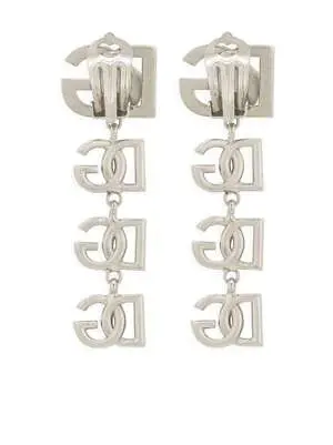 Dolce & Gabbana Logo Drop Earrings