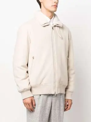 Brunello Cucinelli Padded Bomber Jacket - Neutrals