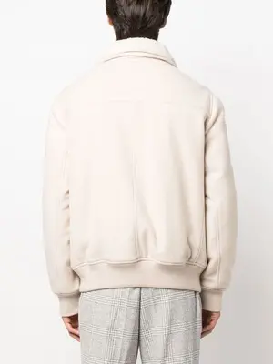 Brunello Cucinelli Padded Bomber Jacket - Neutrals
