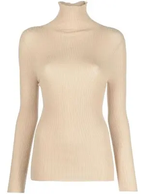 Fabiana Filippi Ribbed-knit Jumper - Neutrals